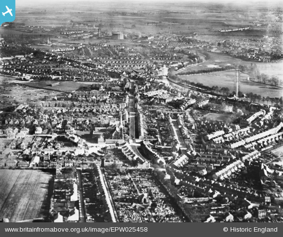 EPW025458 ENGLAND (1928). Victoria Road, Midsummer Common and environs ...