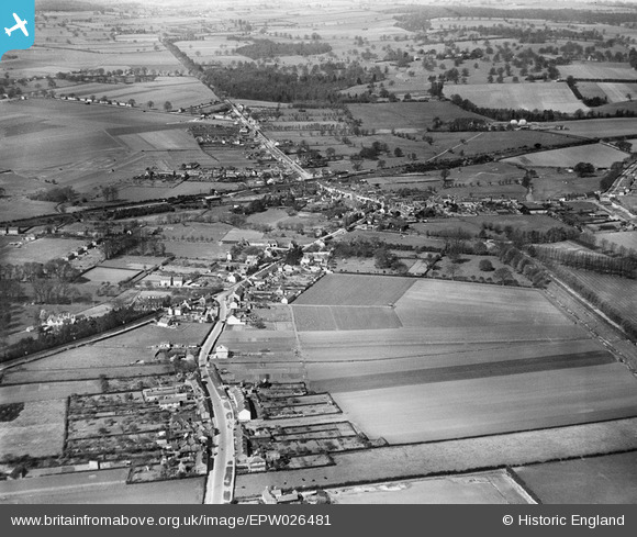 epw026481 ENGLAND (1929). The village, Shefford, from the east, 1929 ...