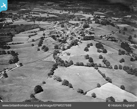 EPW027688 ENGLAND (1929). The village, Goudhurst, from the south-west ...