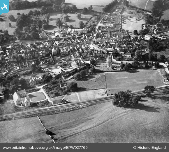 EPW027769 ENGLAND (1929). King's School and the town, Bruton, 1929 ...