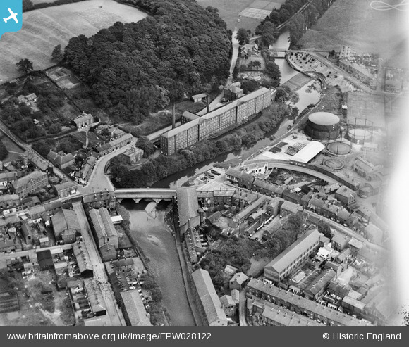 epw028122 ENGLAND (1929). Dane Bridge and Old Mill, Congleton, 1929 ...