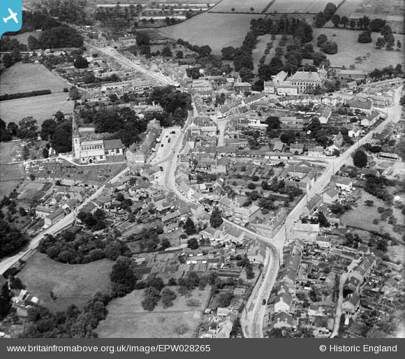 EPW028265 ENGLAND (1929). St James's Church and the town, Southam, 1929 ...