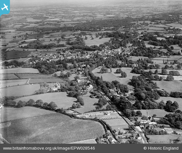 epw028546 ENGLAND (1929). The town and surrounding countryside ...