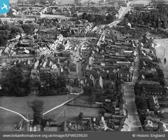epw029520 ENGLAND (1929). Market Day in the Market Place and environs ...