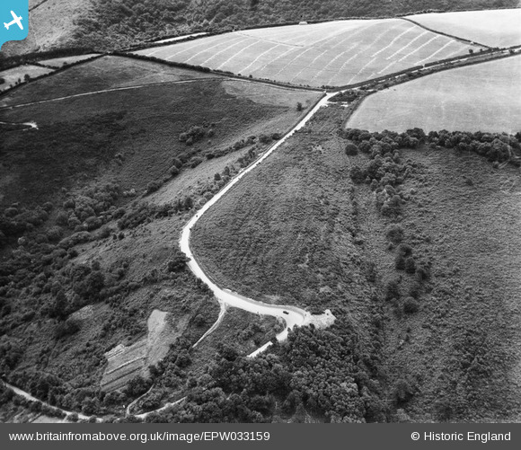 epw033159 ENGLAND (1930). Porlock Hill, Porlock, 1930 | Britain From Above