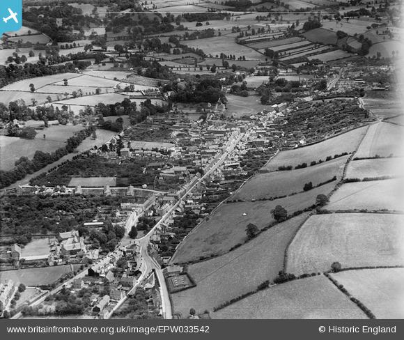 EPW033542 ENGLAND (1930). The High Street and environs, Crediton, from ...