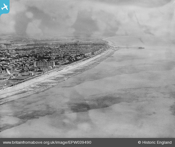 EPW039490 ENGLAND (1932). The town and the seafront, Worthing, from the ...