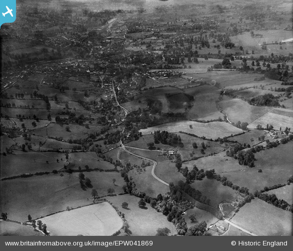 EPW041869 ENGLAND (1933). Slad Road with the town in the distance ...
