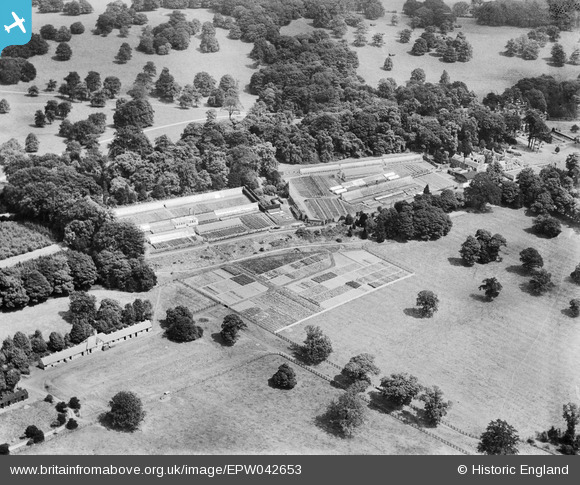 EPW042653 ENGLAND (1933). The Stud Farm, gardens and glasshouses at ...