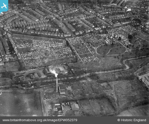 EPW052379 ENGLAND (1937). Kingston Cemetery, Norbiton, 1937. This image ...