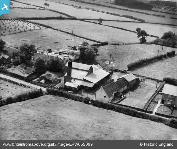 epw055099 ENGLAND (1937). Inskip Mill, Inskip, 1937 | Britain From Above