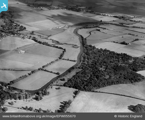 EPW055670 ENGLAND (1937). Little Wittenham Wood and the River Thames ...