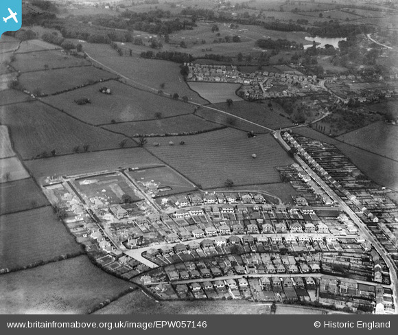 EPW057146 ENGLAND (1938). A new housing estate under construction off ...