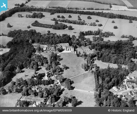 EPW059009 ENGLAND (1938). Madingley Hall and Park, Madingley, 1938 ...