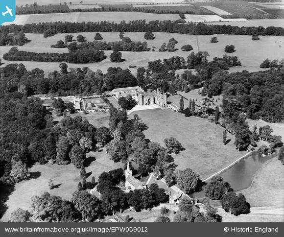 EPW059012 ENGLAND (1938). Madingley Hall and Park, Madingley, 1938 ...