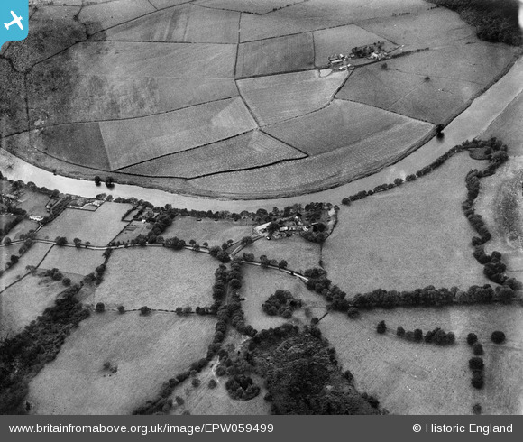 EPW059499 ENGLAND (1938). The River Ribble, Seed House Farm and ...