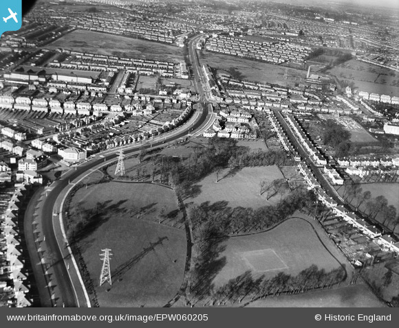 EPW060205 ENGLAND (1938). Alexandra Park, Alexandra Avenue and environs ...
