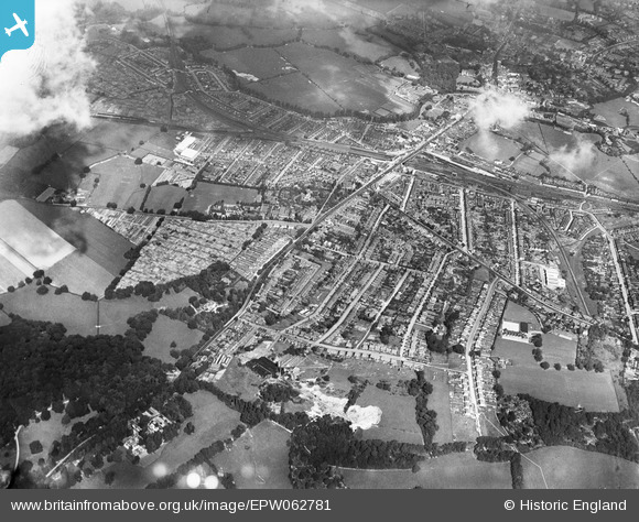 epw062781 ENGLAND (1939). The town, Tonbridge, from the south, 1939 ...
