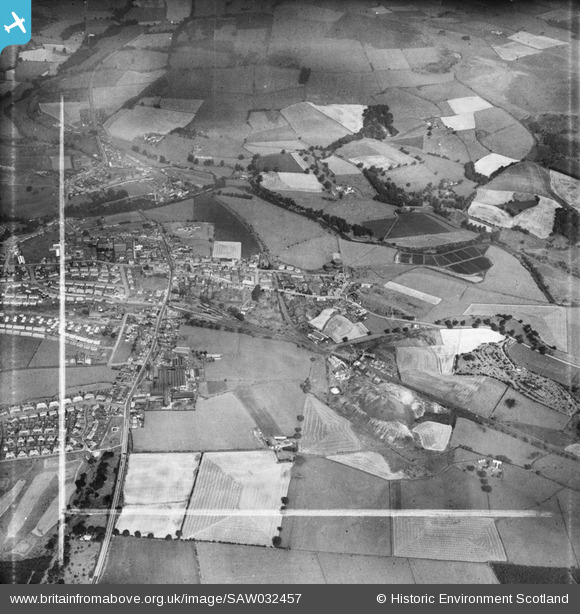 SAW032457 SCOTLAND (1950). Denny, general view. An oblique aerial ...