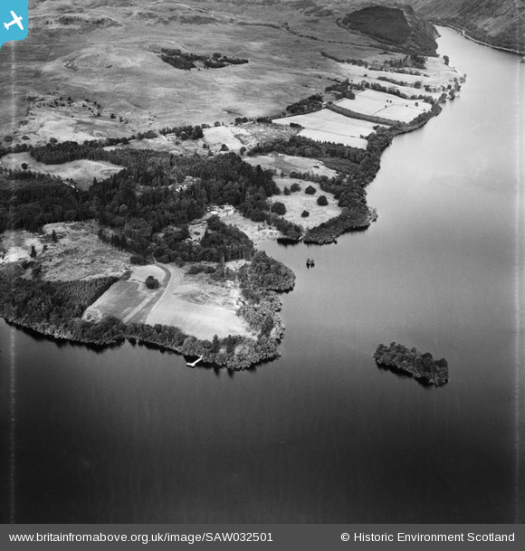 SAW032501 SCOTLAND (1950). Loch Awe, general view, showing Ardanaiseig ...
