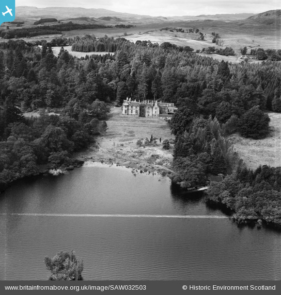SAW032503 SCOTLAND (1950). Ardanaiseig House, Loch Awe. An oblique ...