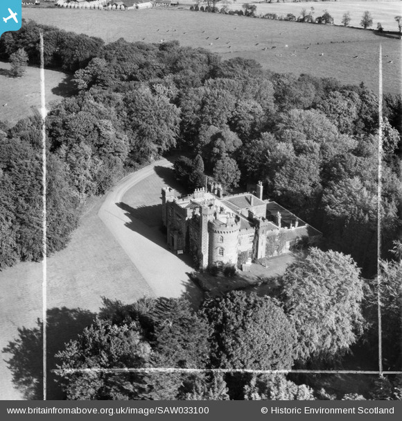 saw033100 SCOTLAND (1950). Dunninald Castle, Montrose. An oblique ...