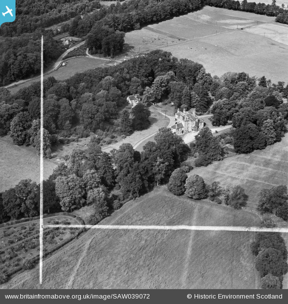 SAW039072 SCOTLAND (1951). Orton House, Rothes. An oblique aerial ...