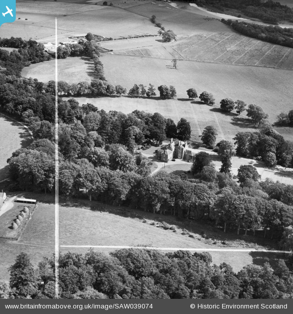 SAW039074 SCOTLAND (1951). Orton House, Rothes. An oblique aerial ...