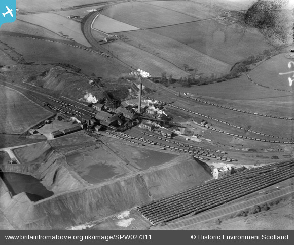 spw027311 SCOTLAND (1929). Minto Colliery, Auchterderran. An oblique ...