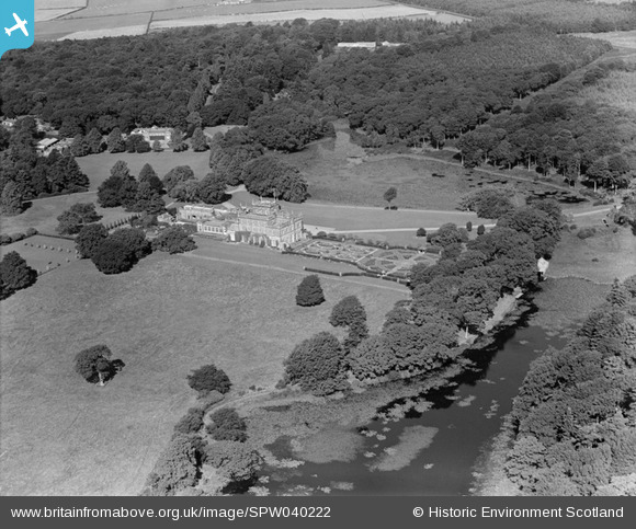 spw040222 SCOTLAND (1932). Kinmount House, Annan. An oblique aerial ...