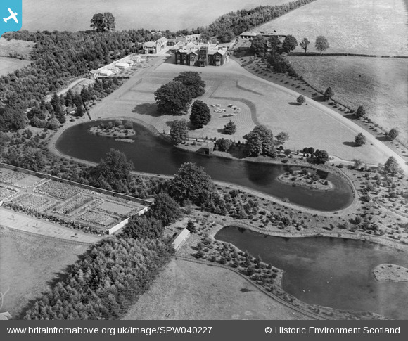 spw040227 SCOTLAND (1932). Brocklehirst House, Mouswald. An oblique ...