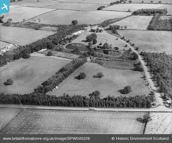 SPW040228 SCOTLAND (1932). Brocklehirst House, Mouswald. An oblique ...