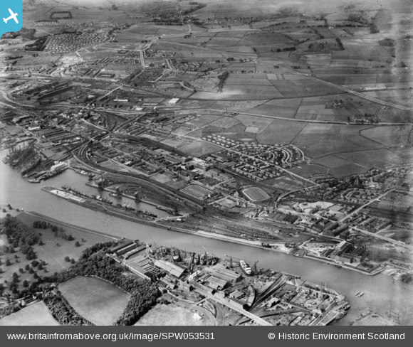 spw053531 SCOTLAND (1937). General view, Whitecrook, Old Kilpatrick ...