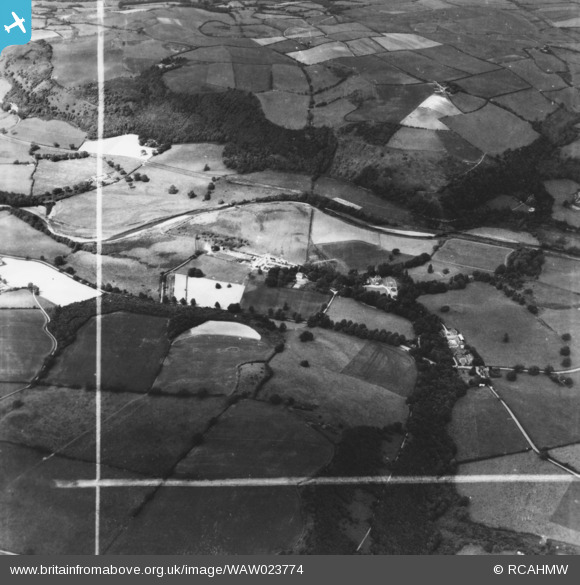 waw023774 WALES (1949). Distant view of Abermad and Henblas in ...