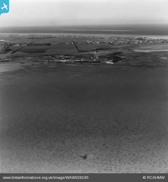 WAW028195 WALES (1950). View of mudflats at Point of Ayr showing ...