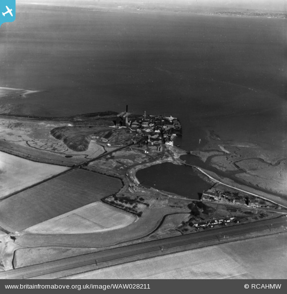 WAW028211 WALES (1950). View of the Point of Ayr colliery. Oblique ...