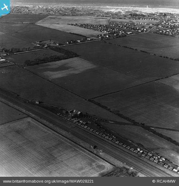 waw028221 WALES (1950). View of Chester & Holyhead railway, Point of ...