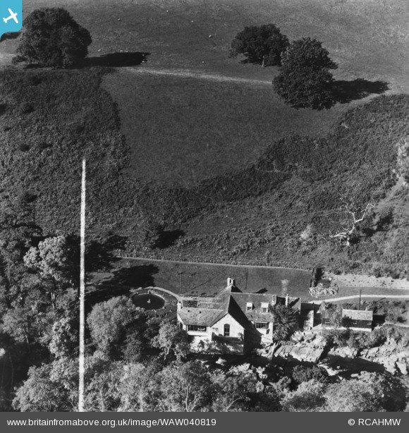 waw040819 WALES (1951). View of Buckland Old Mill, commissioned by Sir ...