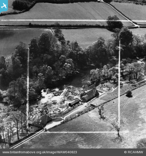 WAW040823 WALES (1951). View of Buckland Old Mill, commissioned by Sir ...