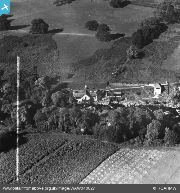 WAW040827 WALES (1951). View of Buckland Old Mill, commissioned by Sir ...