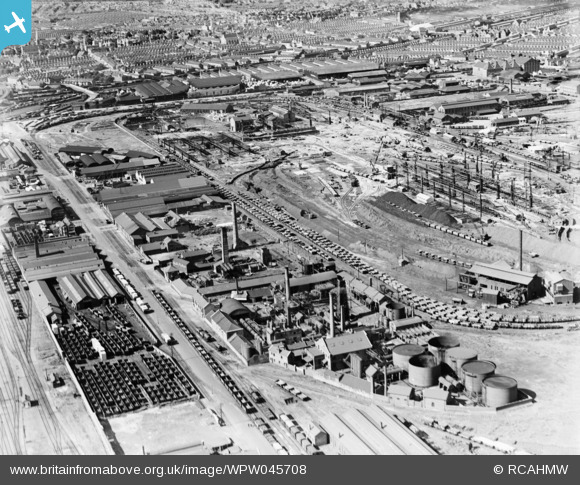 WPW045708 WALES (1934). View of Bird & Son Ltd., and East Moors ...