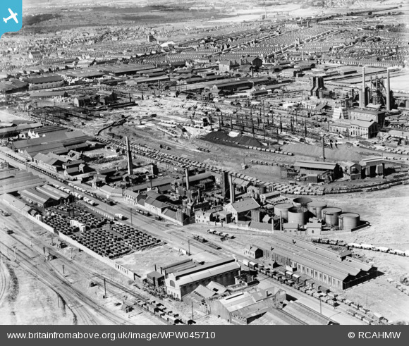 WPW045710 WALES (1934). View of Bird & Son Ltd., and East Moors ...