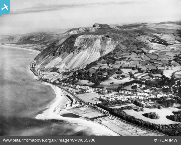 WPW055736 WALES (1937). View of the newly completed Pen-y-clip road ...