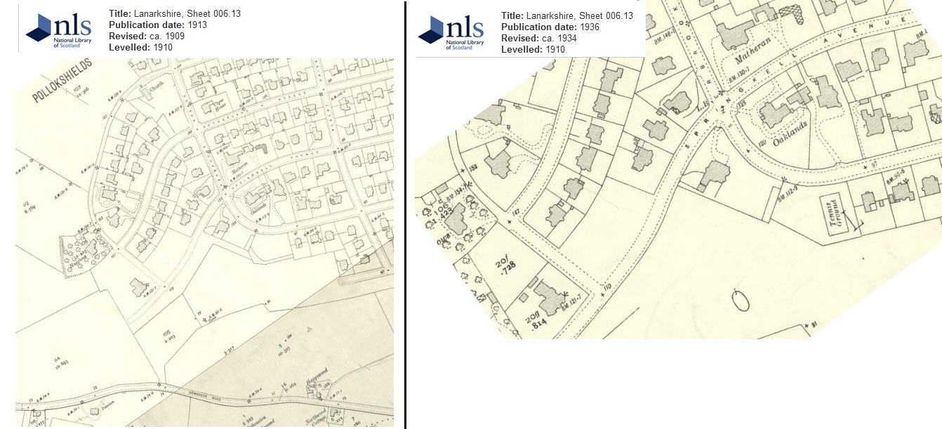 spw020644 SCOTLAND (1928). Pollockshields, Glasgow, general view ...