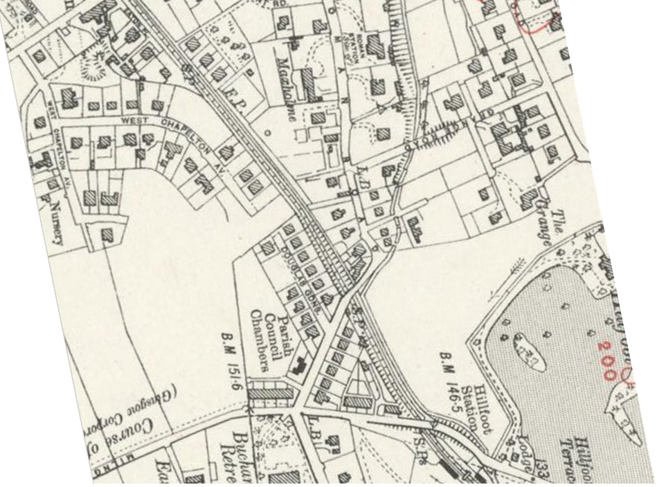 SPW020646 SCOTLAND (1928). Bearsden. An oblique aerial photograph taken ...
