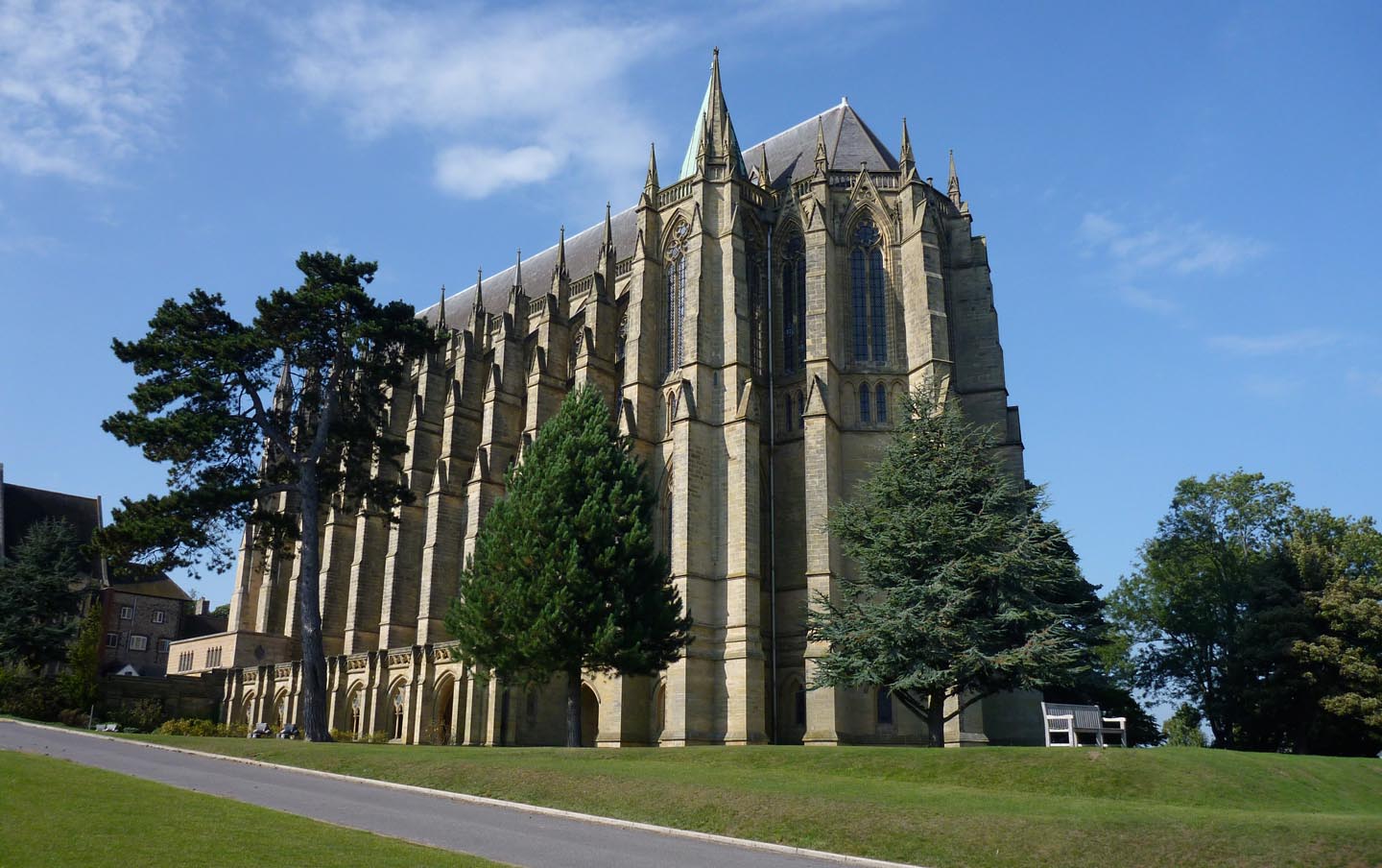 eaw026854 ENGLAND (1949). Lancing College, Lancing, 1949. This image ...