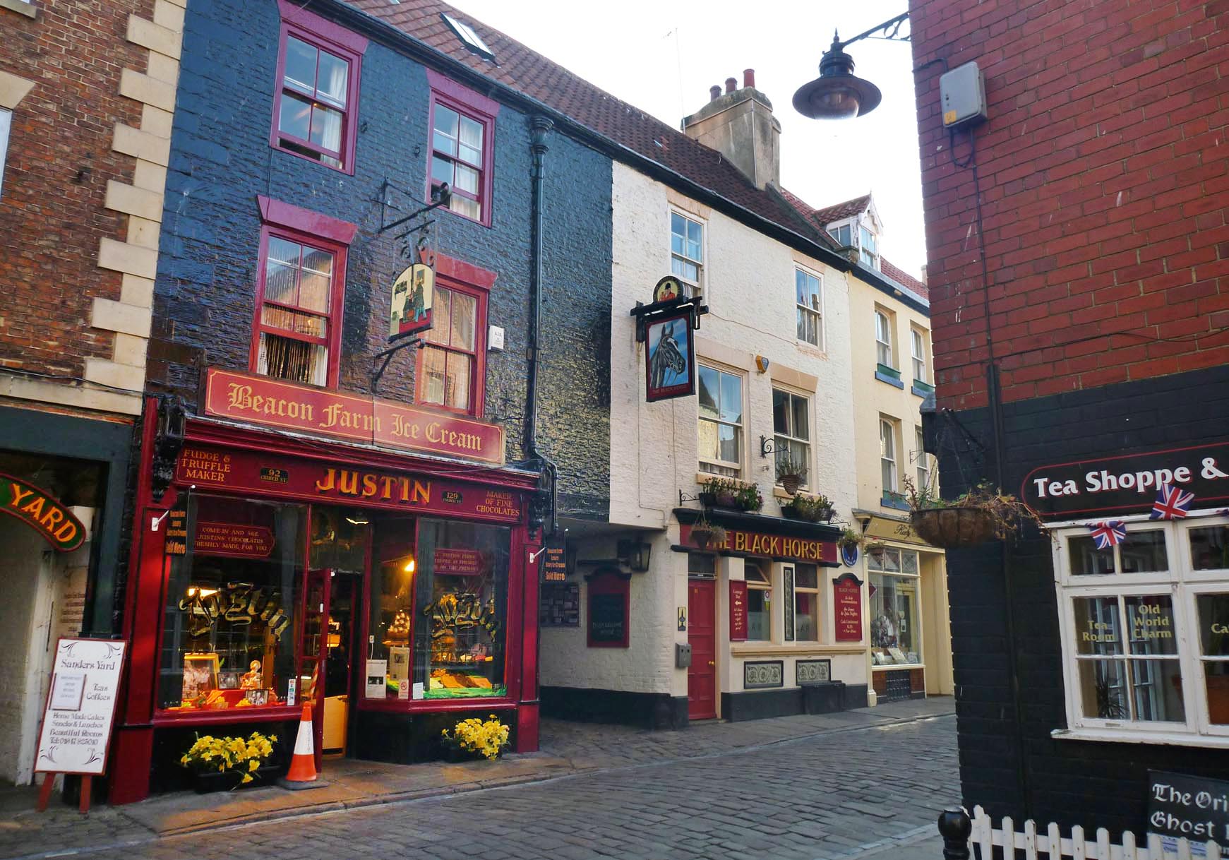 EPW038927 ENGLAND (1932). Whitby Bridge, Fish Quay and the town, Whitby ...