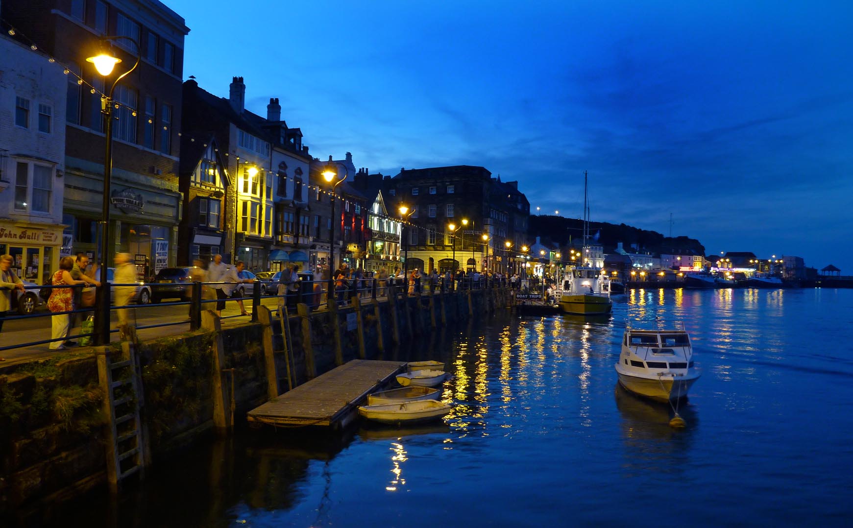 EPW038927 ENGLAND (1932). Whitby Bridge, Fish Quay and the town, Whitby ...