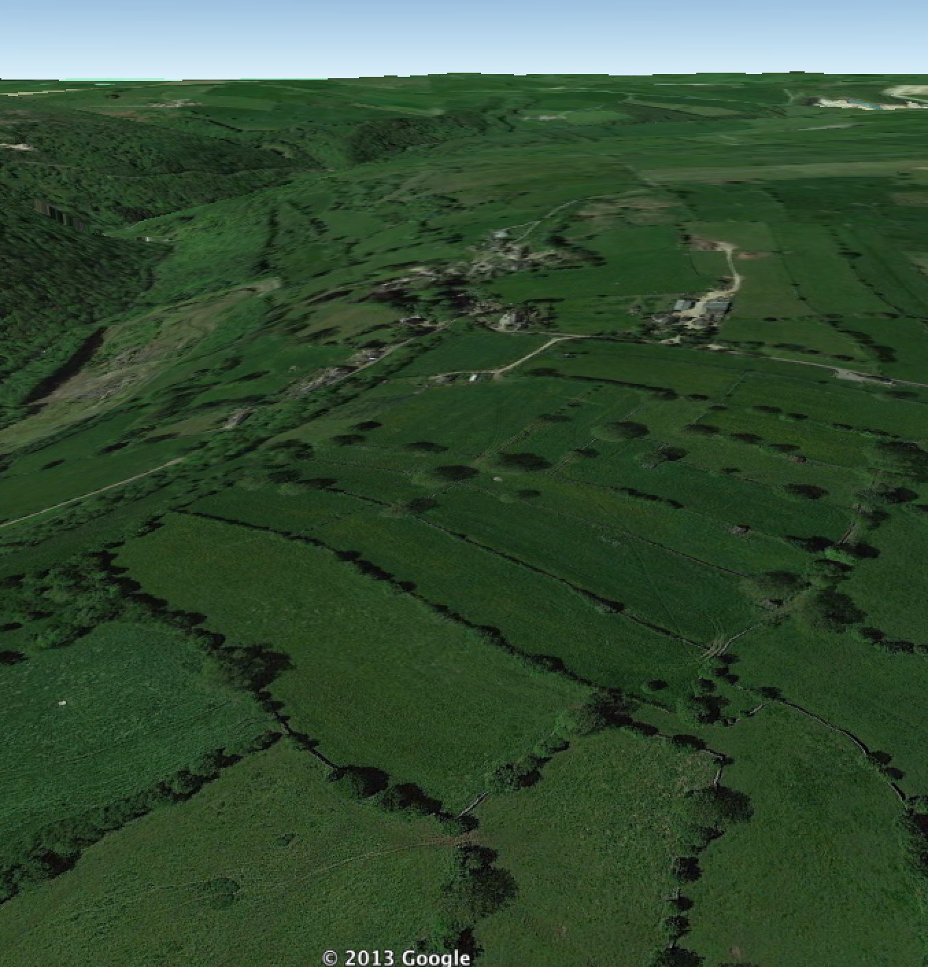 eaw026248 ENGLAND (1949). The landscape above Bonsall Wood, Slaley ...