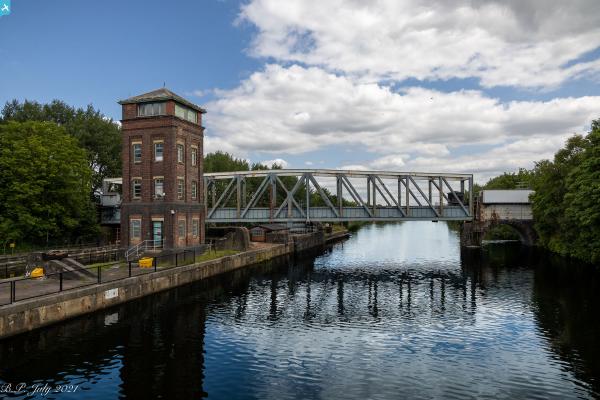 eaw006230 ENGLAND (1947). Barton Swing Aqueduct and environs, Barton ...